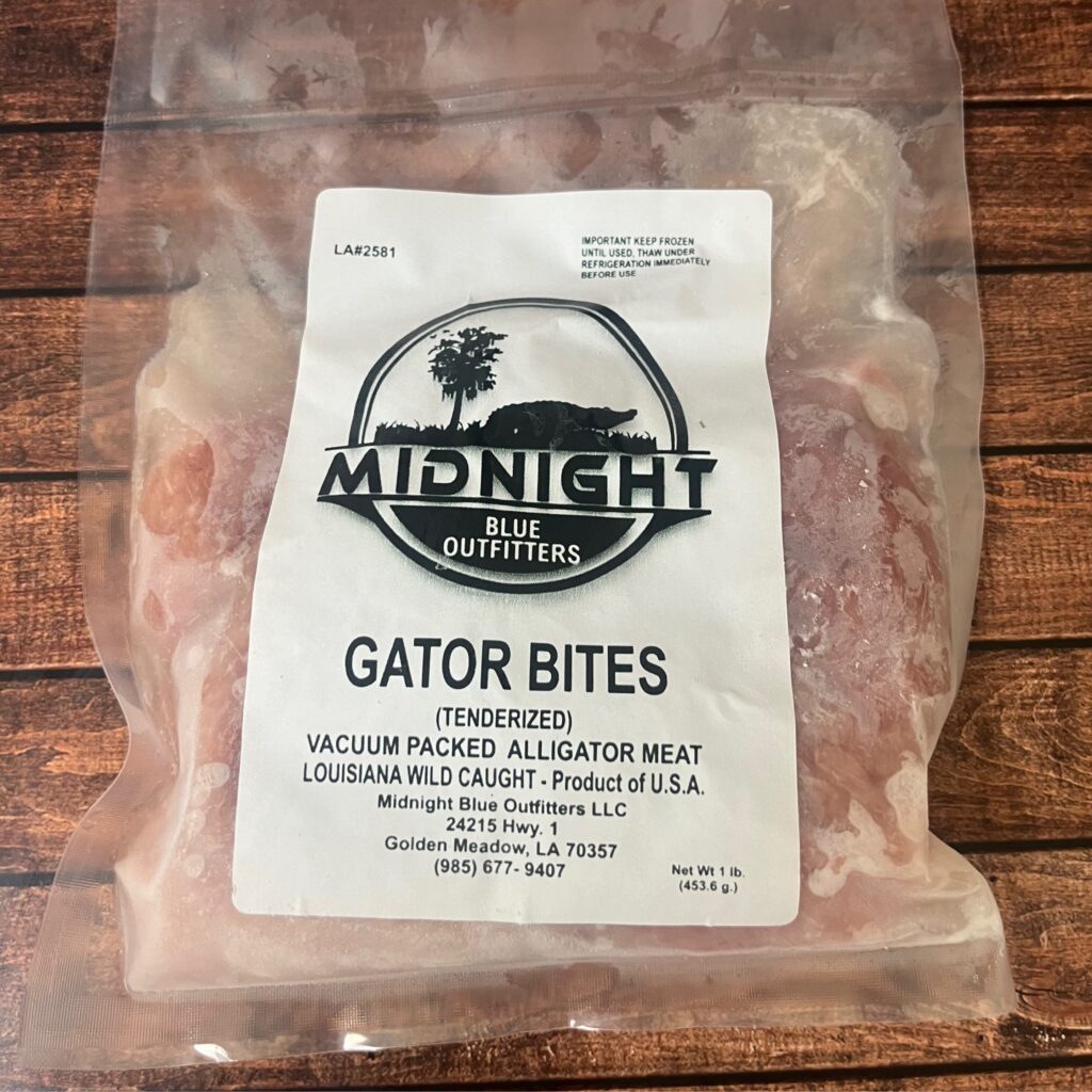 Midnight Blue Gator Bites - Southern Farms Specialty Meats